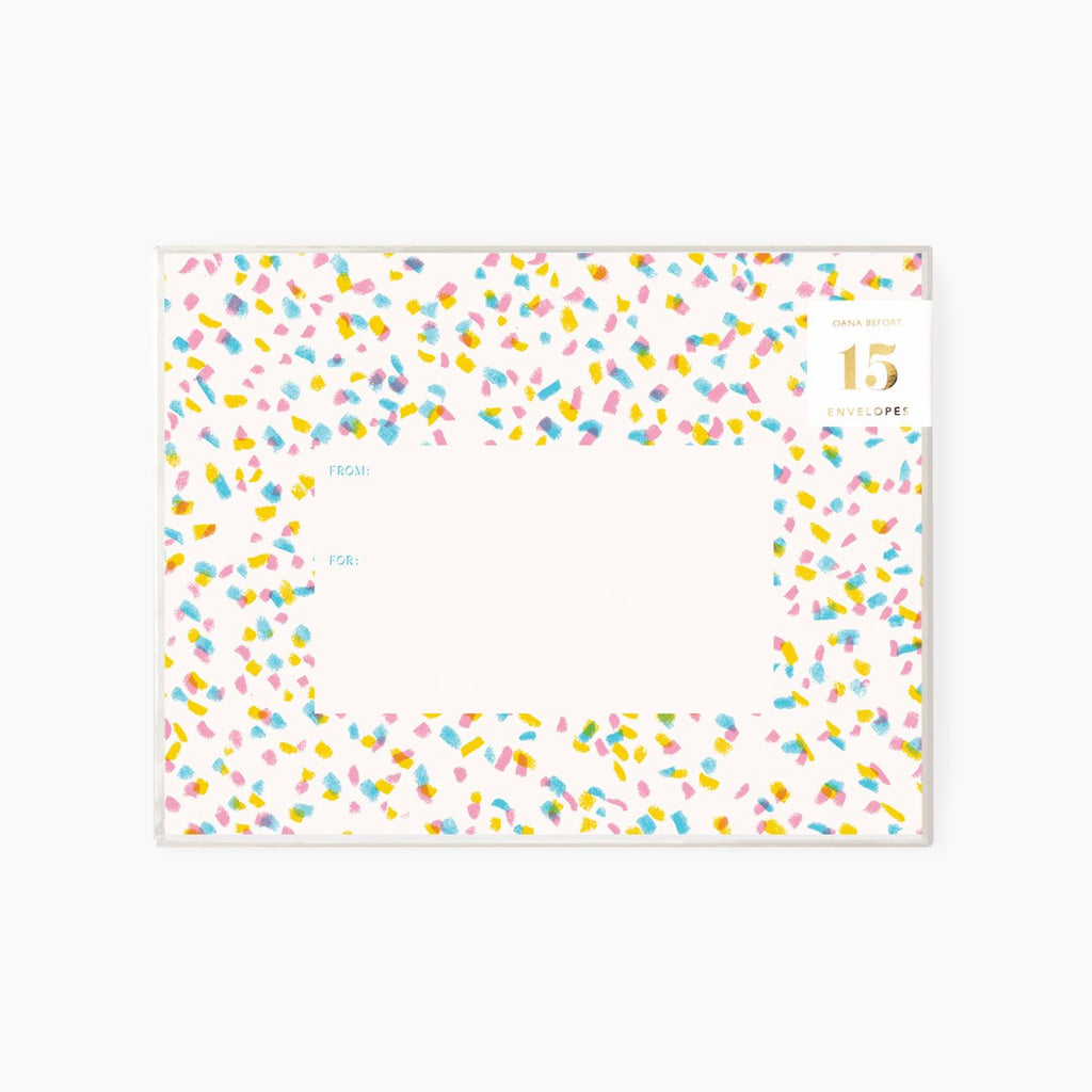 CONFETTI Envelopes | Boxed set of 15 – Botanica Paper Co.®