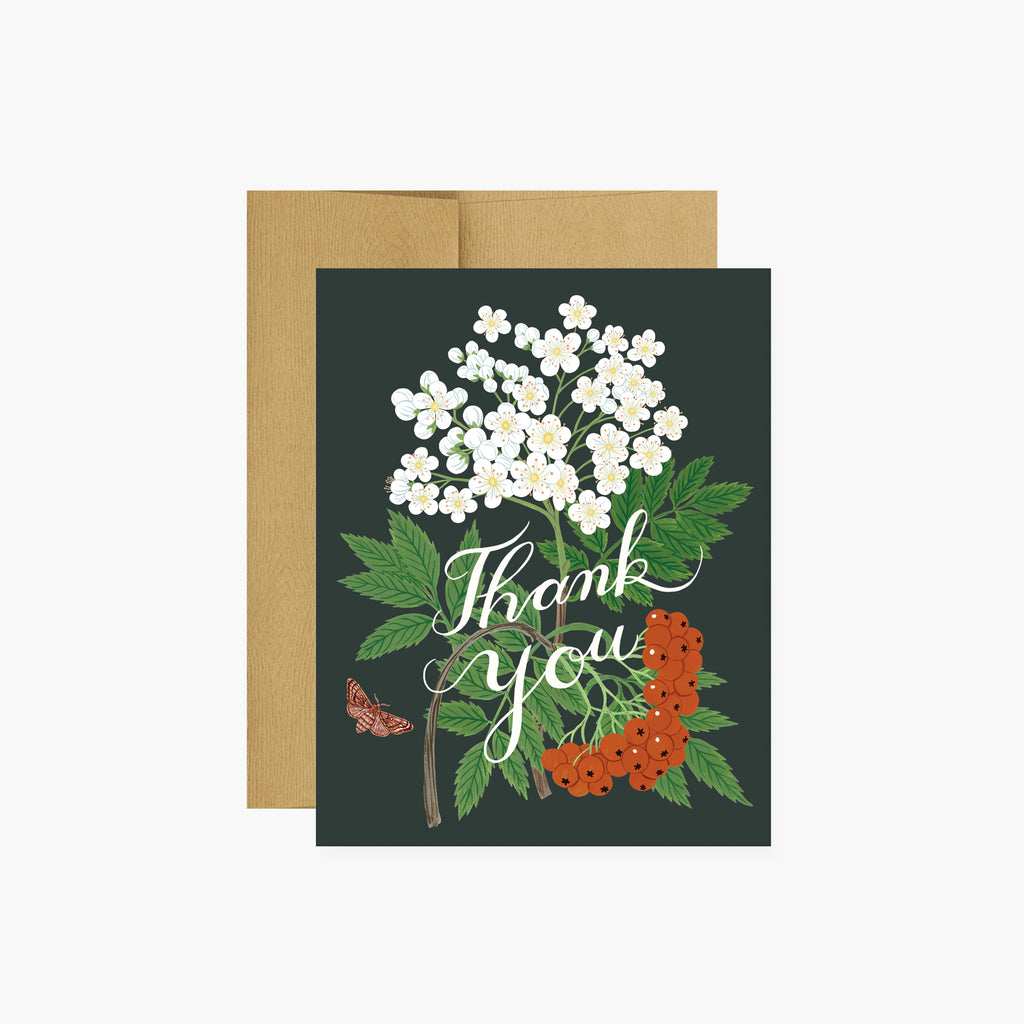 MOUNTAIN ASH | Thank You Card – Botanica Paper Co.®